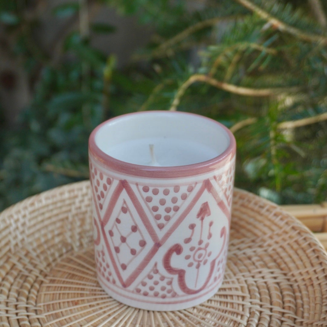 Morocco candle [Orange flower] | Wakos